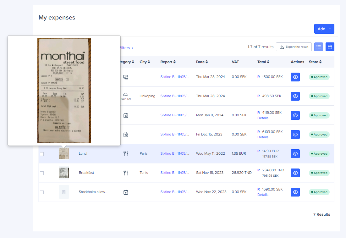 Legal archiving of expense reports | Expensya