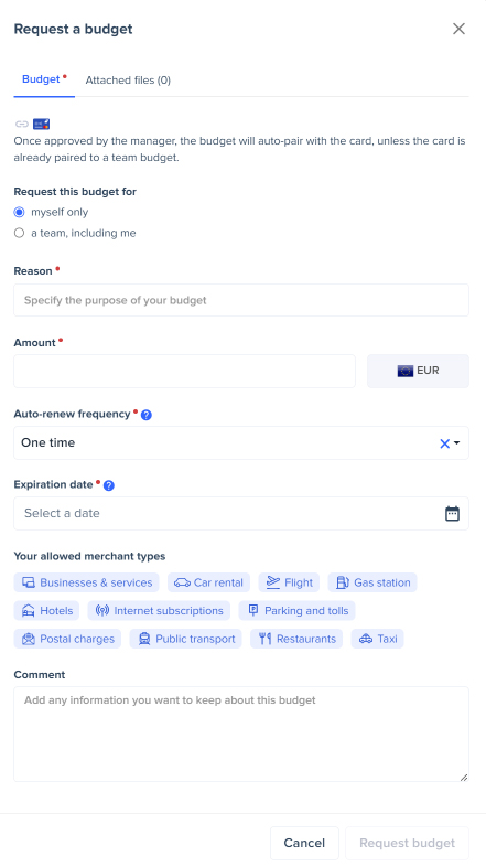 Payment Cards │Expensya