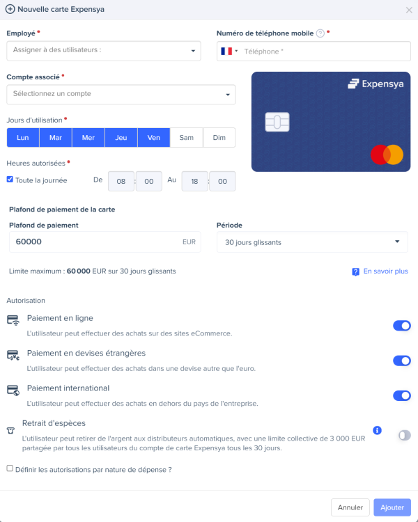 Cartes de paiement │Expensya