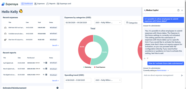 AI-Powered Expense Management | Medius Copilot for Expense